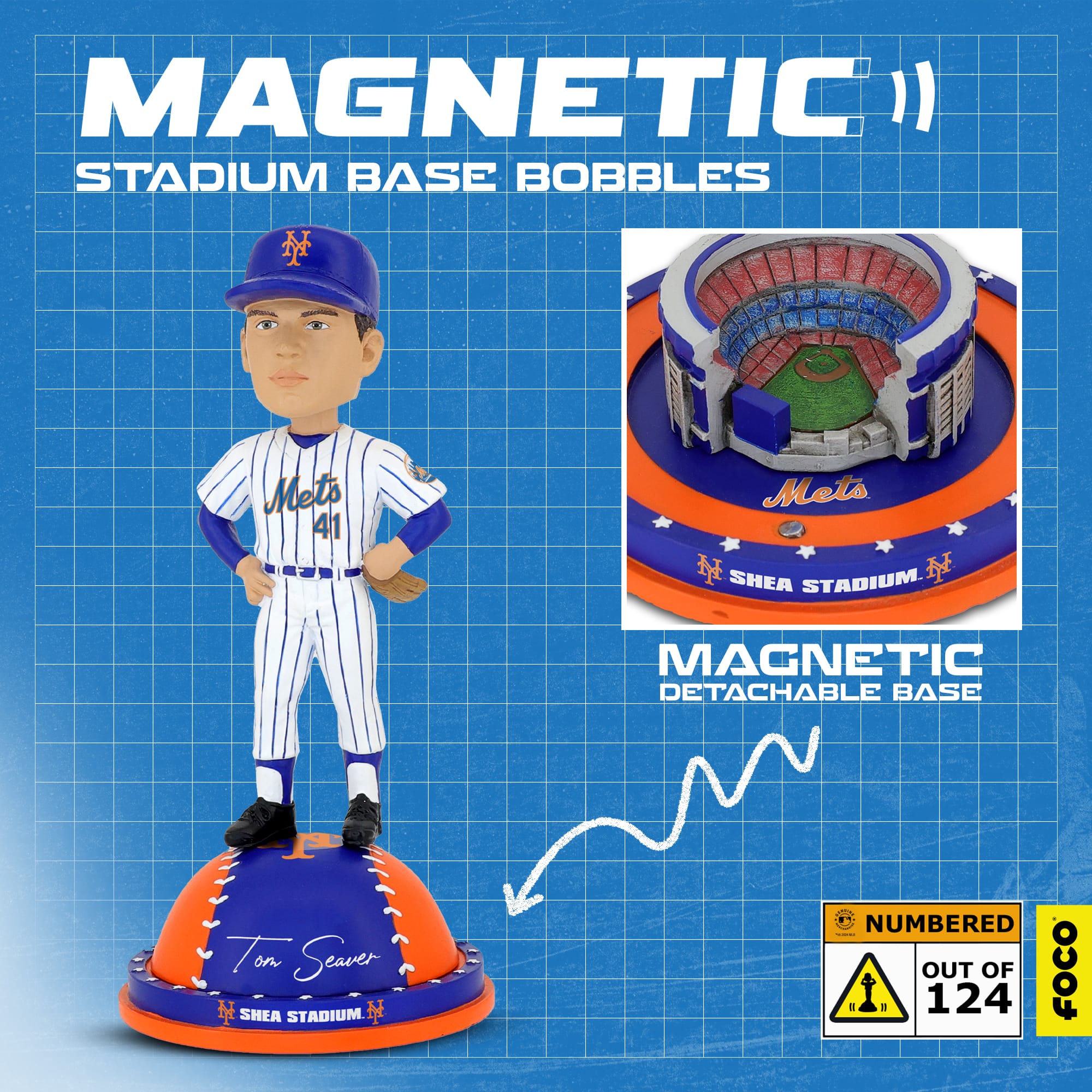 FOCO Releases Two New York Mets Magnetic Stadium Base Bobbleheads ...