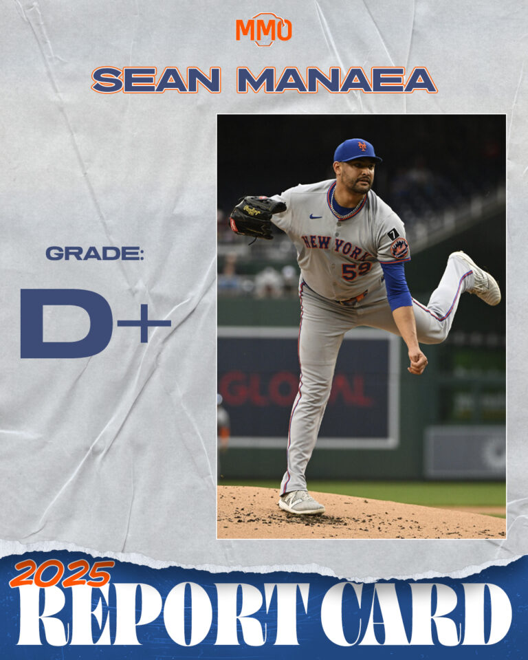 2025 Report Card: Sean Manaea, LHP - Metsmerized Online